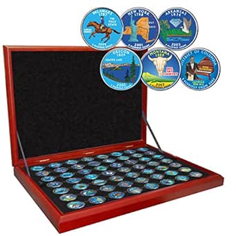 1999-2009 Colorized State Quarter Set in Box at Amazon's Collectible ...