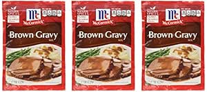 Amazon.com : Mccormick Brown Gravy Mix .87 Oz. (Pack of 3) : Grocery ...
