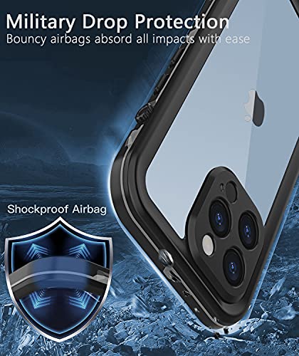 Dewfoam iPhone 13 Pro Max Waterproof Case, Shockproof & Dustproof, 6.7" Screen Protector, Full ...