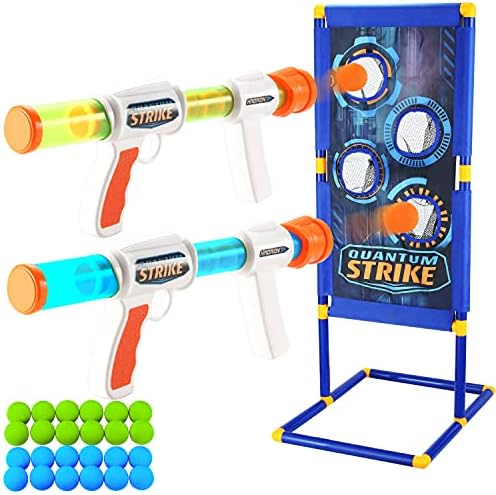 JOYIN Foam Ball Popper Gun Toy Set with Standing Shooting Target, Foam ...