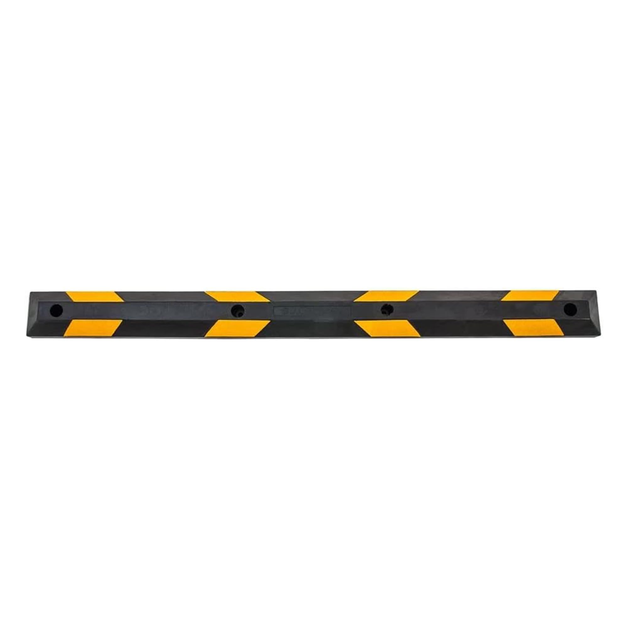 Guardian 6' Rubber Parking Curb With Mounting Holes Hi-Vis Yellow UV ...