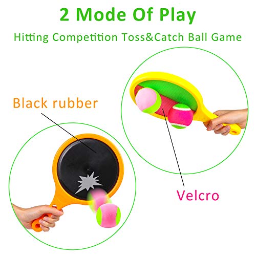 R HORSE 11 Pcs Paddle Catch Ball Set Toss and Catch Ball Game Set 4 ...