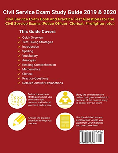Civil Service Exam Study Guide 2019 & 2020: Civil Service Exam Book And ...