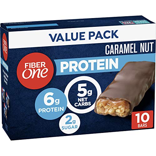 Fiber One Chewy Protein Bars, Caramel Nut, Value Pack, 10 ct (Pack of 6 ...