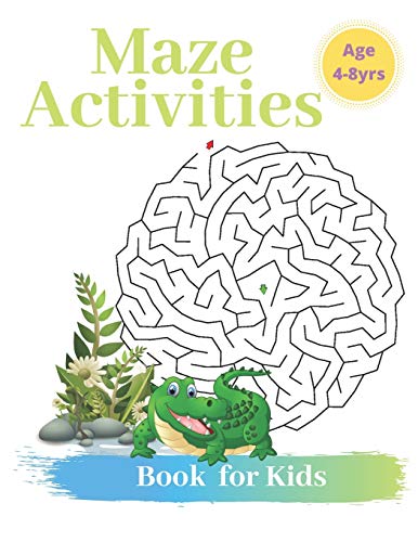 Maze Book For Kids Age 4-8 Yrs Notebook Journal: Vol. 4 Beautiful Funny ...
