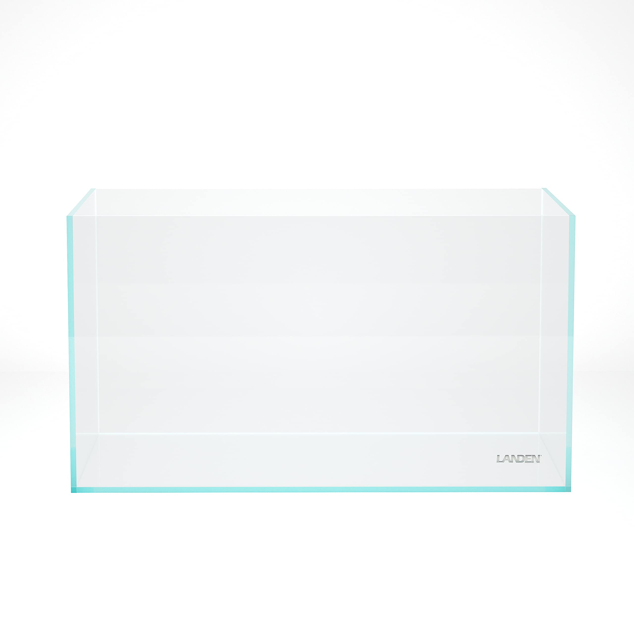 LANDEN 90P 55 Gallon Rimless Low Iron Aquarium Tank,W35.4×D19.7×H19.7 ...