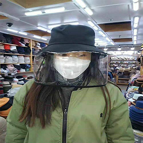 OWSEN Healthy Protection Bucket Hat With Face Shield Dustproof Hat ...