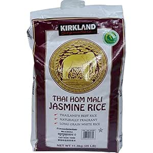 Amazon.com : Kirkland Signature Expect More Thai Hom Mali Jasmine Rice, 25 lb : Grocery ...