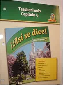 Asi se dice: Capitulo 6 TeacherTools (Glencoe Spanish 3): 9780078884023 ...