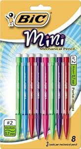 Amazon.com : BIC Mini Mechanical Pencil, Medium Point (0.7 mm), 48 ...