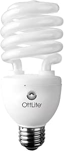 OttLite 25ED420 25W Swirl Screw in Light Bulb,Natural Light Like - High ...