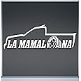 Amazon.com - La Mamalona Truck White Vinyl Decal Calcomania Sticker Car ...