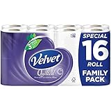 Triple Quilted Velvet Toilet Tissue Roll White 40 Roll per pack: Amazon ...