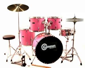 Amazon.com: Pink Drum Set For Sale Complete Full-Size Kit with Cymbals ...