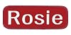 Rosie Name Tag Embroidered Uniform-Work Shirt Patches Red Border with ...