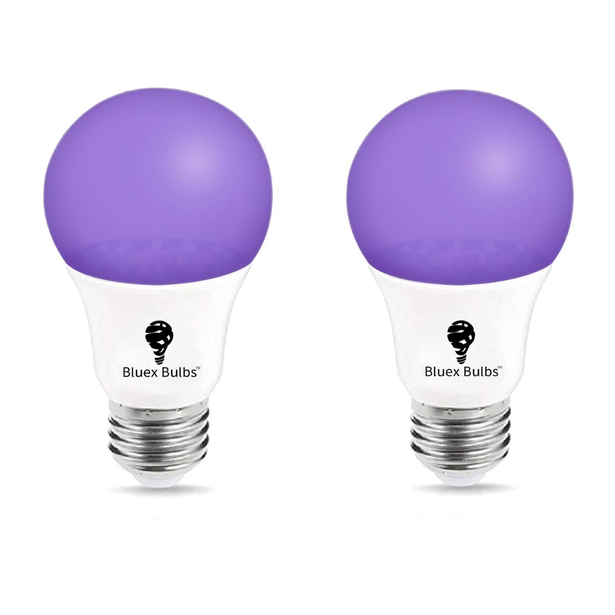 LED Black Light Bulb, 9W A19 E26 Blacklight Bulb Level 385-400nm, Body ...