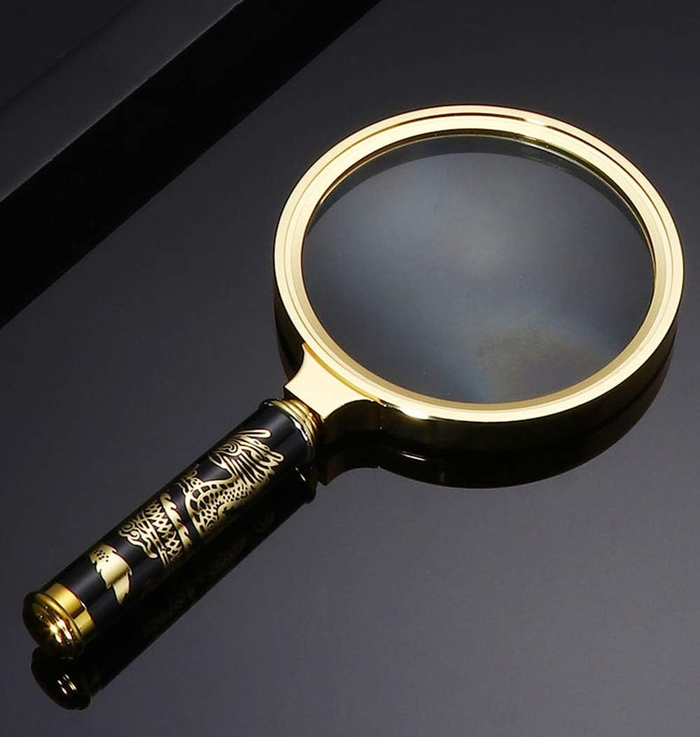 Magnifying Glass 6X + 8X Magnification Magnifier Handheld Magnifier for ...