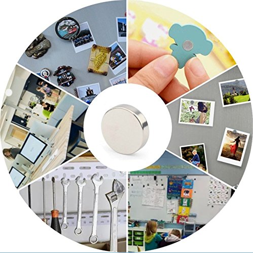 Refrigerator Magnets, 120PCS Premium Brushed Nickel Fridge Round ...