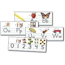 Preschool Kindergarten Wall Decorations 32-Piece A-Z Alphabet & -20 To ...