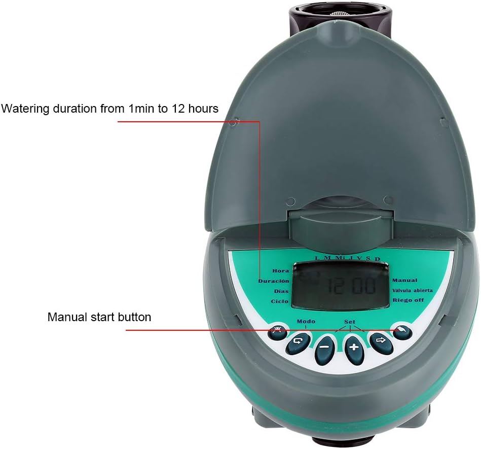 eecoo Digital Irrigation Timer, Automatic Smart Electronic Garden Lawn ...