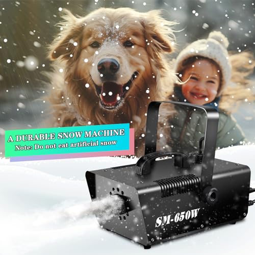 Retisee 2 Pcs Snow Machine 650W Wired Snow Making Machine Snowflake ...