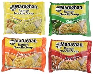 Maruchan Ramen Variety 4 Flavors, Pack of 24: Amazon.com: Grocery ...