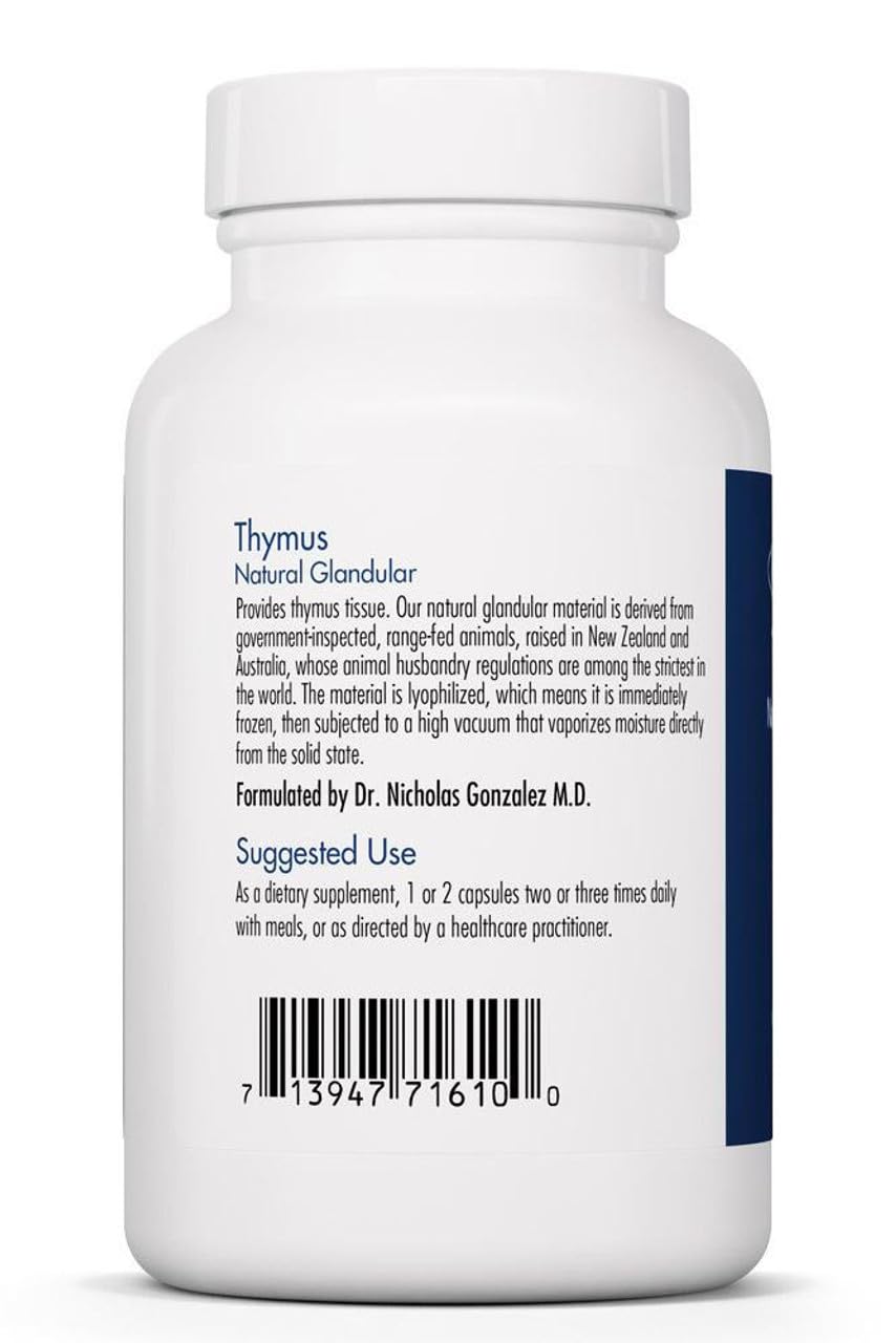 Allergy Research Group Thymus Supplement - Thymus Tissue, Glandular ...