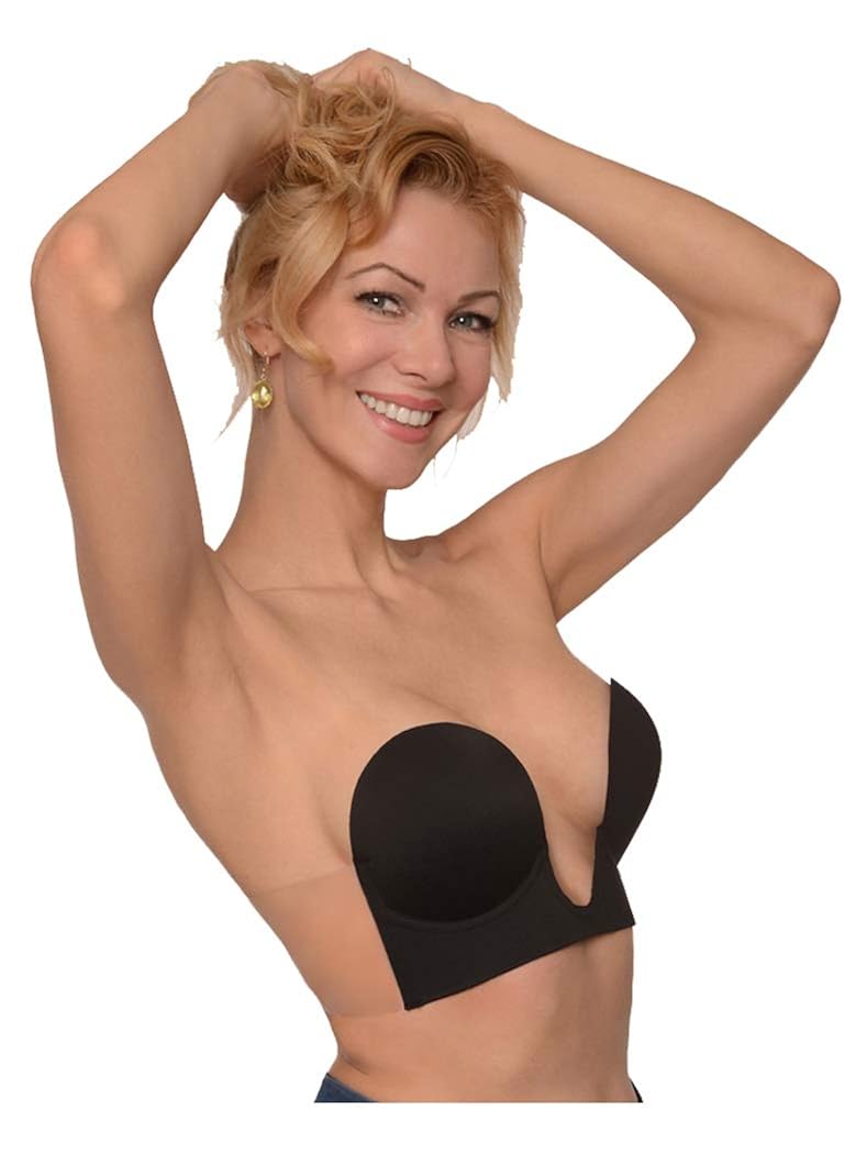 Buy Braza - Deep Plunge Strapless Backless Bra (A, Black) at Amazon.in
