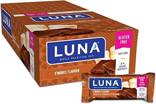 LUNA BAR - Gluten Free Snack Bars - S'mores Flavor - 8g of protein ...