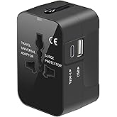 Amazon.com: Travel Adapter Worldwide All in One Universal Travel Adaptor Wall AC Power Plug ...