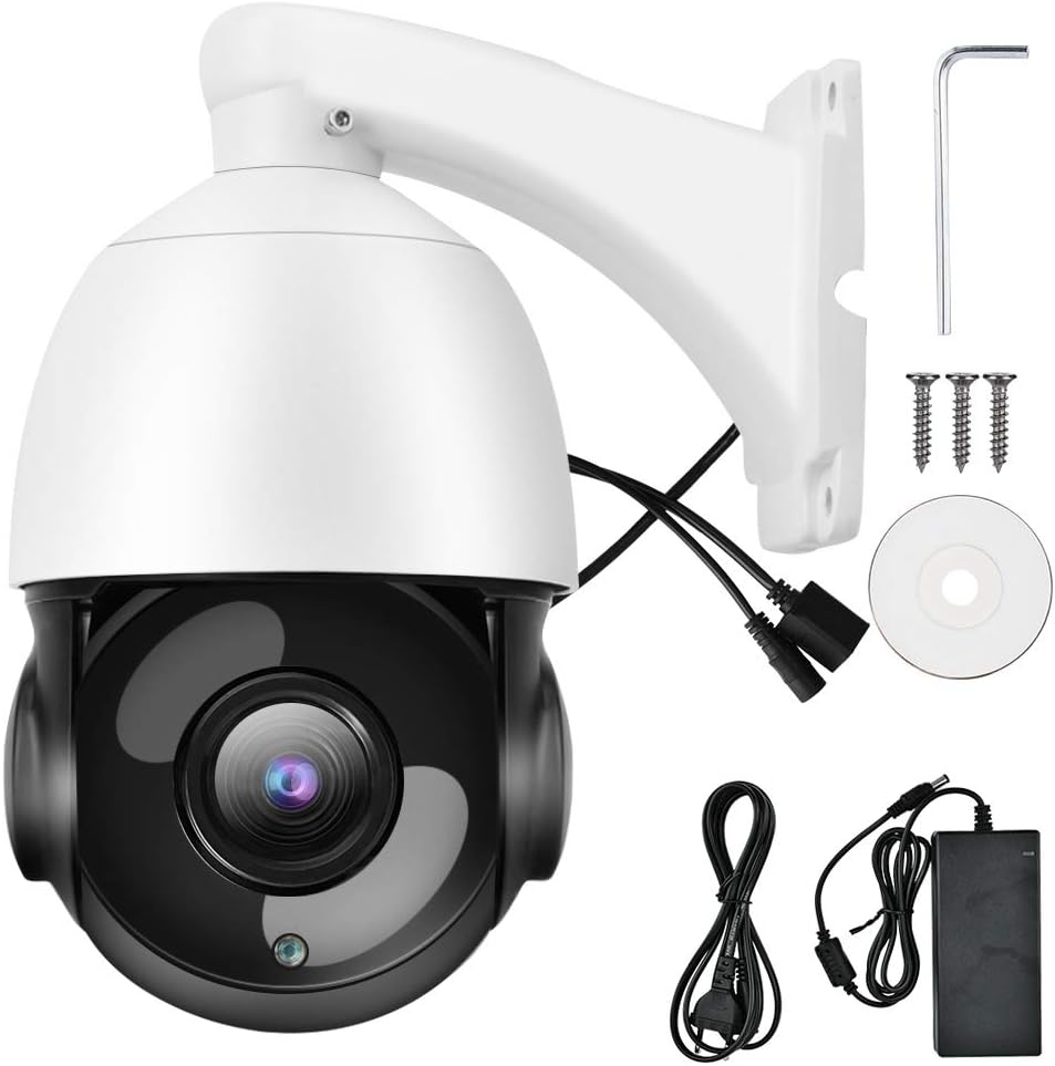 Lazmin 5MP PTZ IP Dome Camera, Super HD 30X Optical Zoom Waterproof ...
