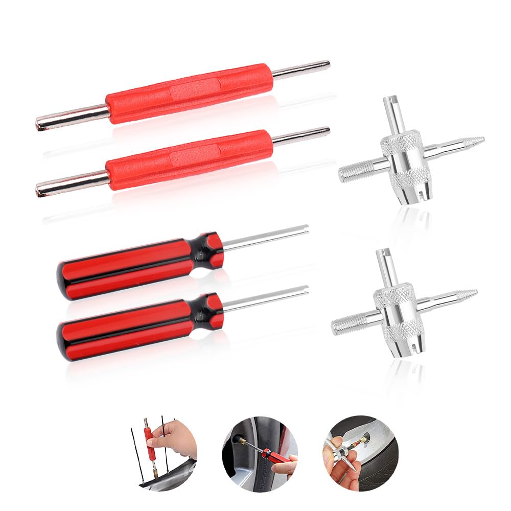Mua 6PCS Valve Core Removal Tool Kit Quick Remover,Include Heavy Duty 4 ...