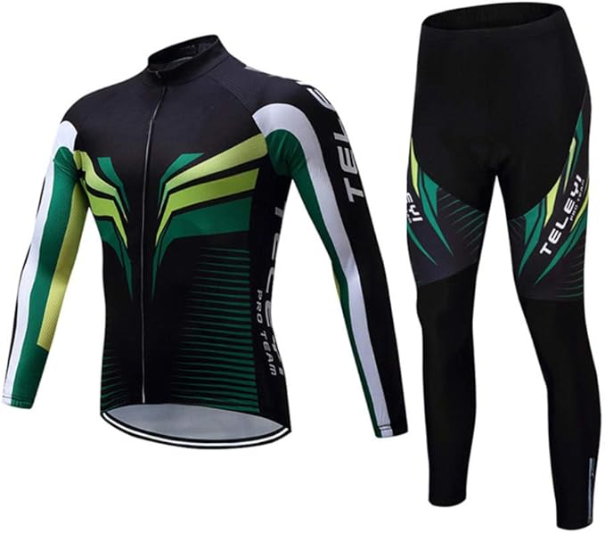 T-JMGP Warmes Radsport Set,Radsportbekleidung Für Herren Langarm ...
