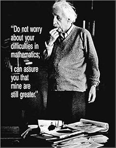 Amazon.com: Albert Einstein Mathematics Quote Poster 16 x 20 inches ...