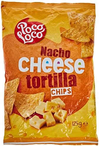 Poco Loco Tortilla Chips Triangle Nacho Cheese Flavour 125G, Golden ...