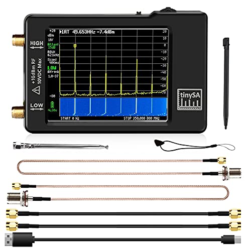 Portable TinySA Spectrum Analyzer, SEESII Upgraded V0.3.1 Tiny ...