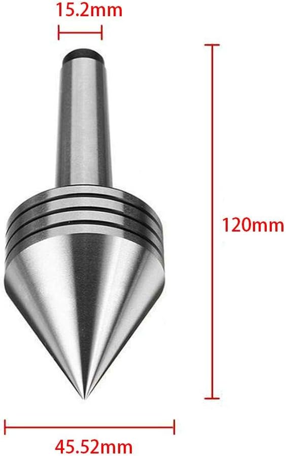 RUNGAO MT2 Metal Turning Rotary Live Center Shaft Morse Taper Heavy ...