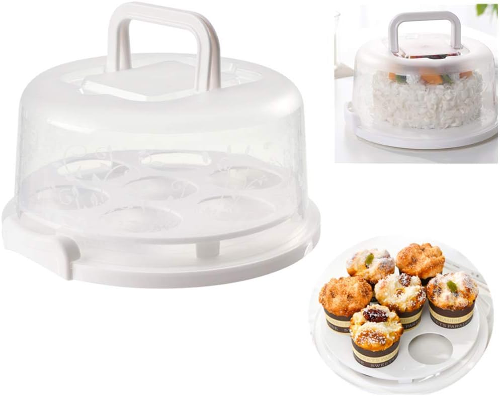 Amazon 1Pack 9Inch X 4 1 4Inch Cake Carrier Cake Carrier With Foldable Handle 7 hole 