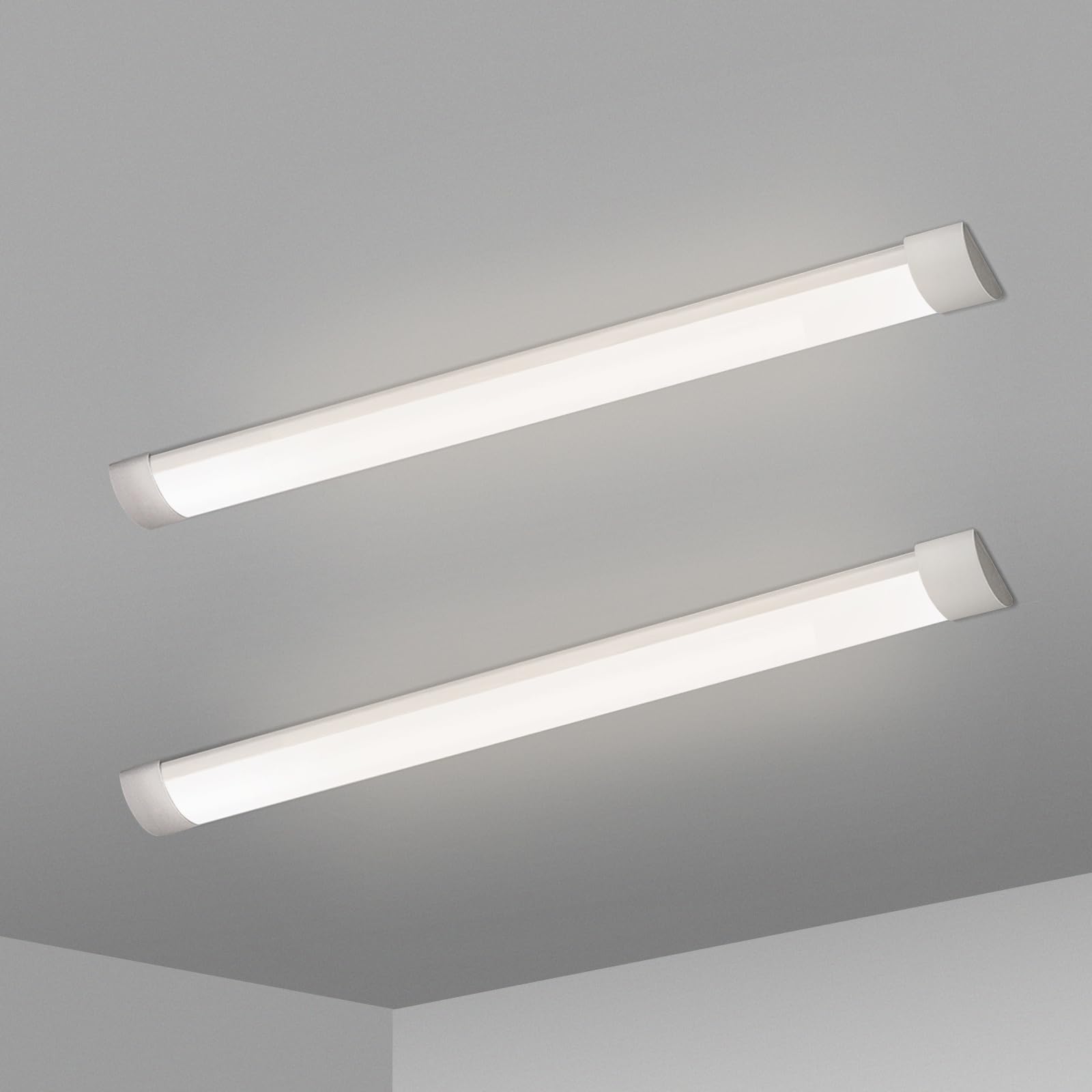 KILIPOL 2FT LED Batten Light, Ceiling Surface Mounted Slim LED Tube ...