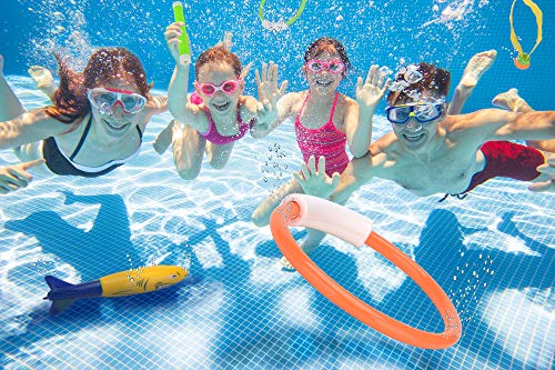 Diving Pool Toys for Kids - Set of 12, Underwater, Sinking, Summer ...