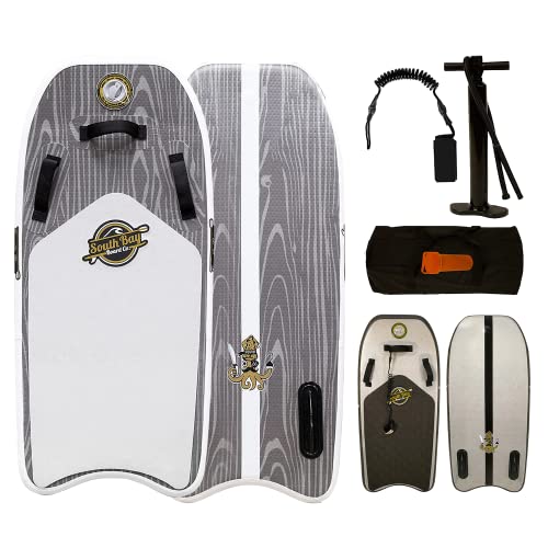 South Bay Board Co. - 46” Squid Inflatable Bodyboard with Fins - Un ...