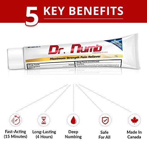 1 Tube of Dr. Numb Maximum Topical Anesthetic Anorectal Cream ...