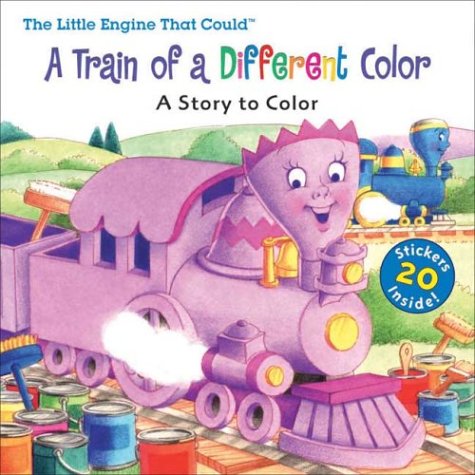 A Train of a Different Color: A Story to Color (The Little Engine That ...