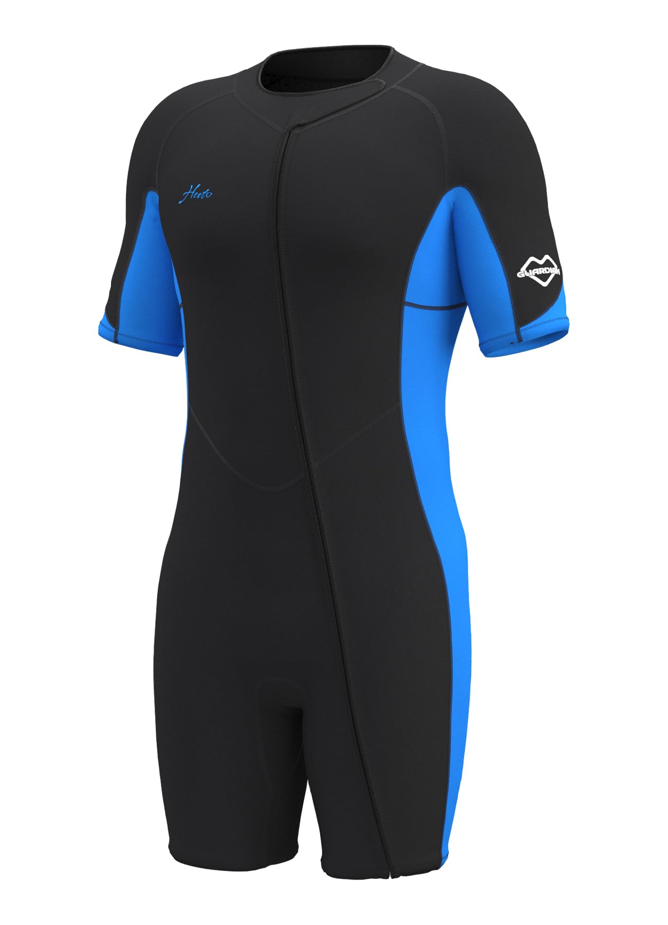 Hevto Shorty Wetsuits Men 2mm Neoprene Short Wet Suit Front Zip for ...