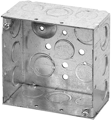 ABB - 4x4" Galvanized Back Box 3/4" Knockouts - 521711234E: Buy Online ...