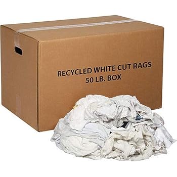 Amazon.com: 50 Lb. Box Recycled Cut Rags, Mixed Colors, Lot of 1 ...