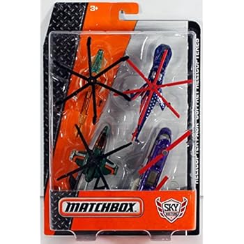 Amazon.com: Matchbox Sky Busters Airplane 4-Pack - Helicopter Pack ...