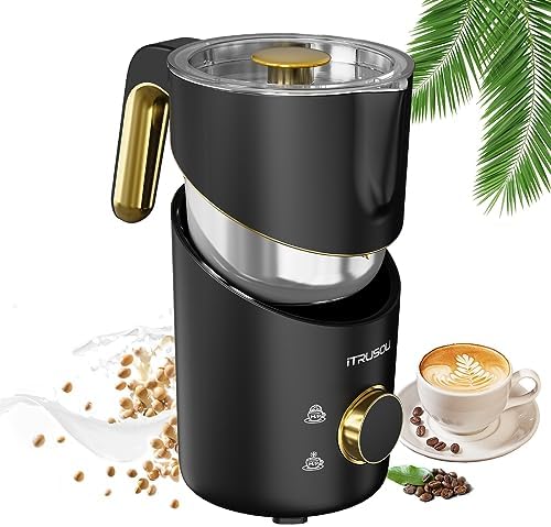 Milk Frother - iTRUSOU Electric Milk Steamer Frother, Hot Cold Milk ...