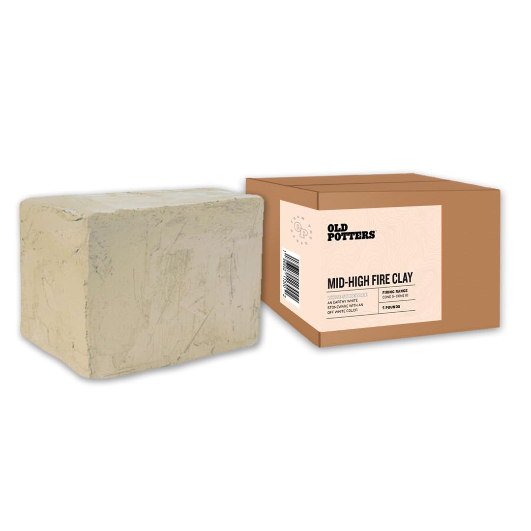 Mua Old Potters Mid High Fire White Stoneware Clay for Pottery | Cone 5 ...