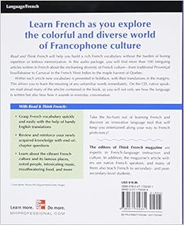 Read & Think French with Audio CD: The Editors of Think French ...